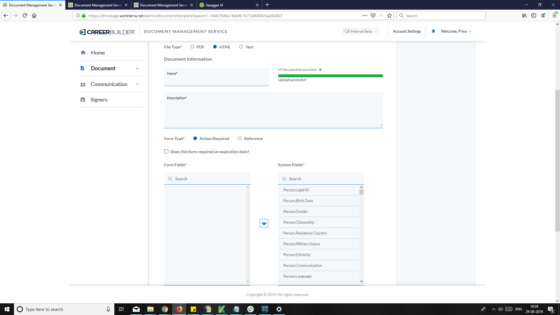 Dms 1814 Dms Preprod Html Form Fields Are Not Updating Workterra Jira